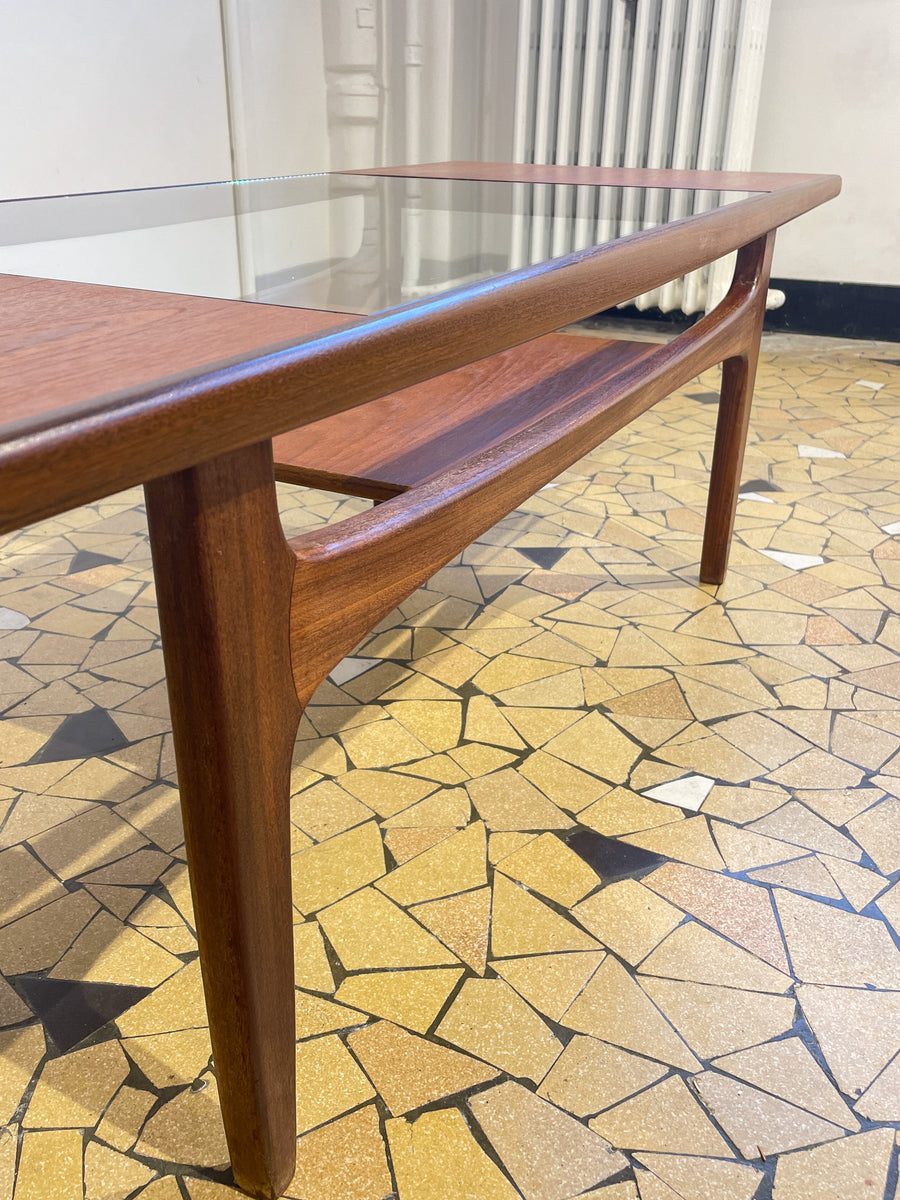 Table basse Gplan teck & verre – Monsieur Joseph