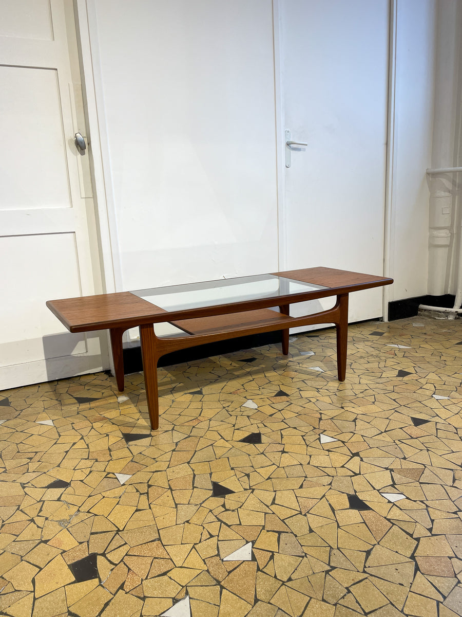 Table basse Gplan teck & verre – Monsieur Joseph